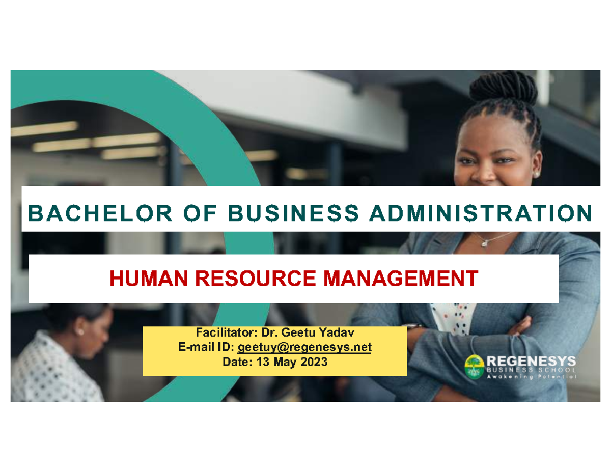 LS BBA HRM: Key Concepts in Human Resource Management - May 2023 - Studocu