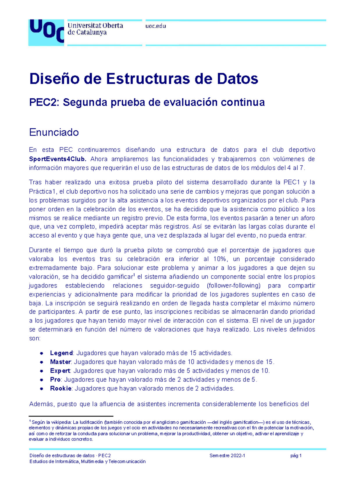 DED PEC2 Solucion - Solución oficial de la PEC 2, diciembre 2022 ...