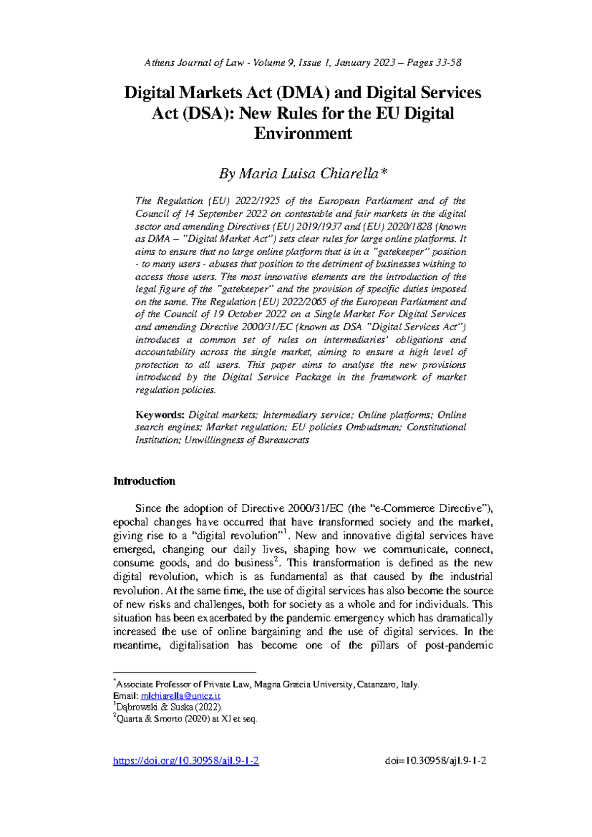 Digital Markets Act (DMA) & Digital Services Act (DSA): EU Regulations ...