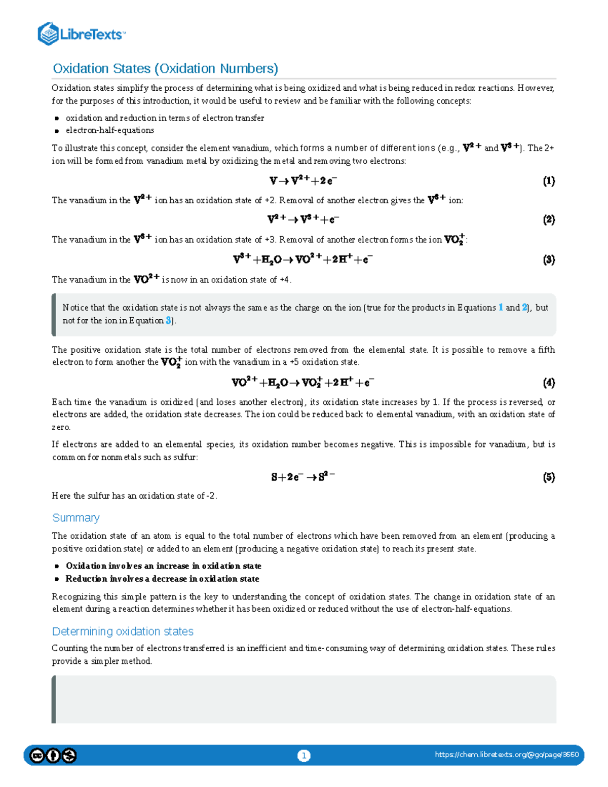 Oxidation States and Their Role in Redox Reactions - Chem 101 ...