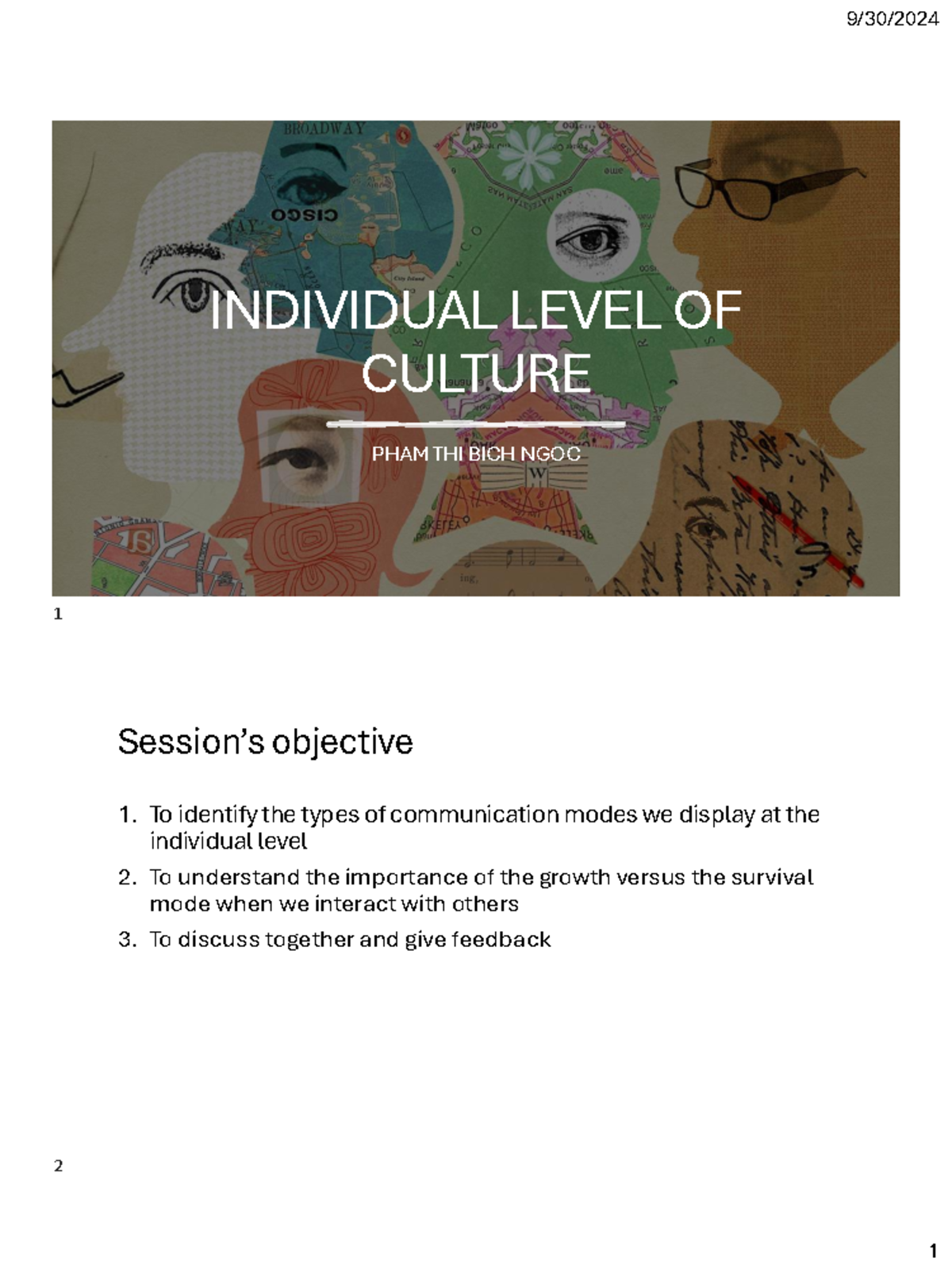 C3-Understanding Individual Culture Levels and Communication Modes ...