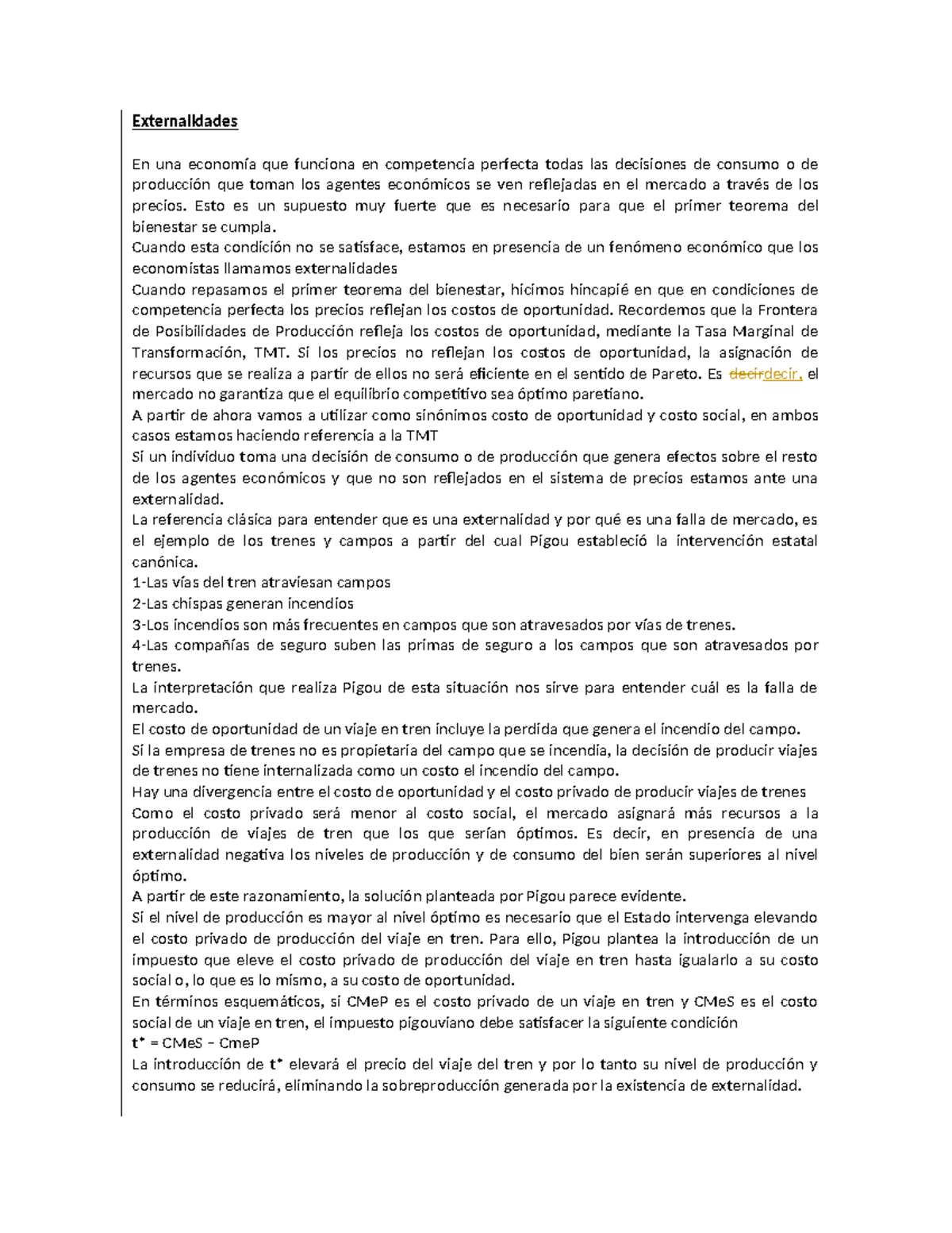 Externalidades en Economía: Análisis y Soluciones - UBA - Studocu