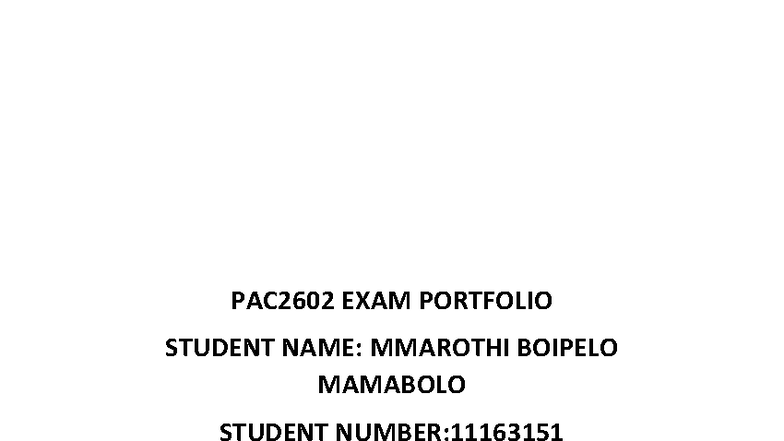 PAC2602 Final Exam Portfolio: Paralegal Roles and Functions - Studocu