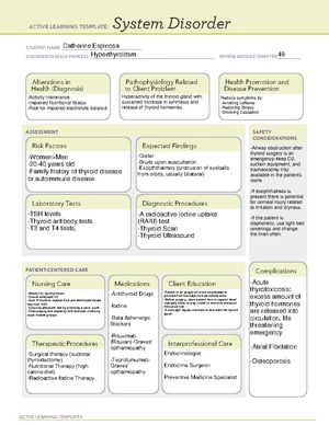 ATI template System Disorder respiratory failure - ACTIVE LEARNING ...