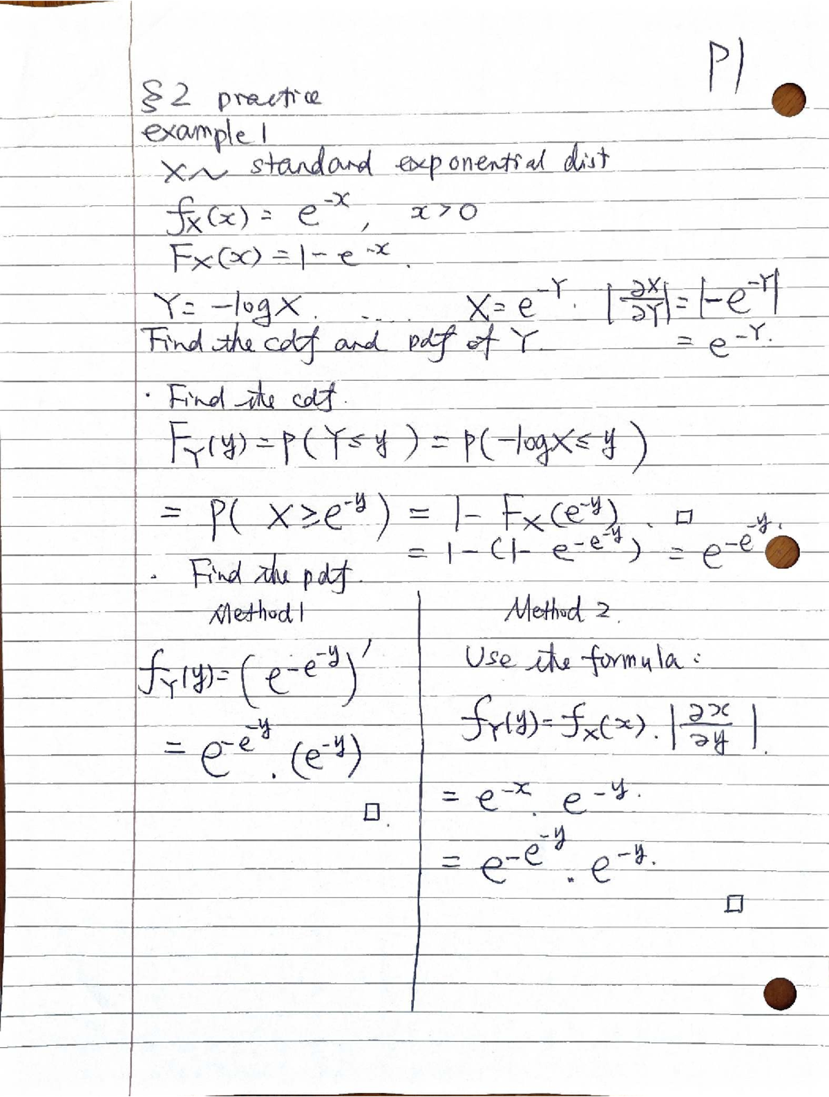 Lecture 5 - Standard Exponential Distribution and Joint Probability ...