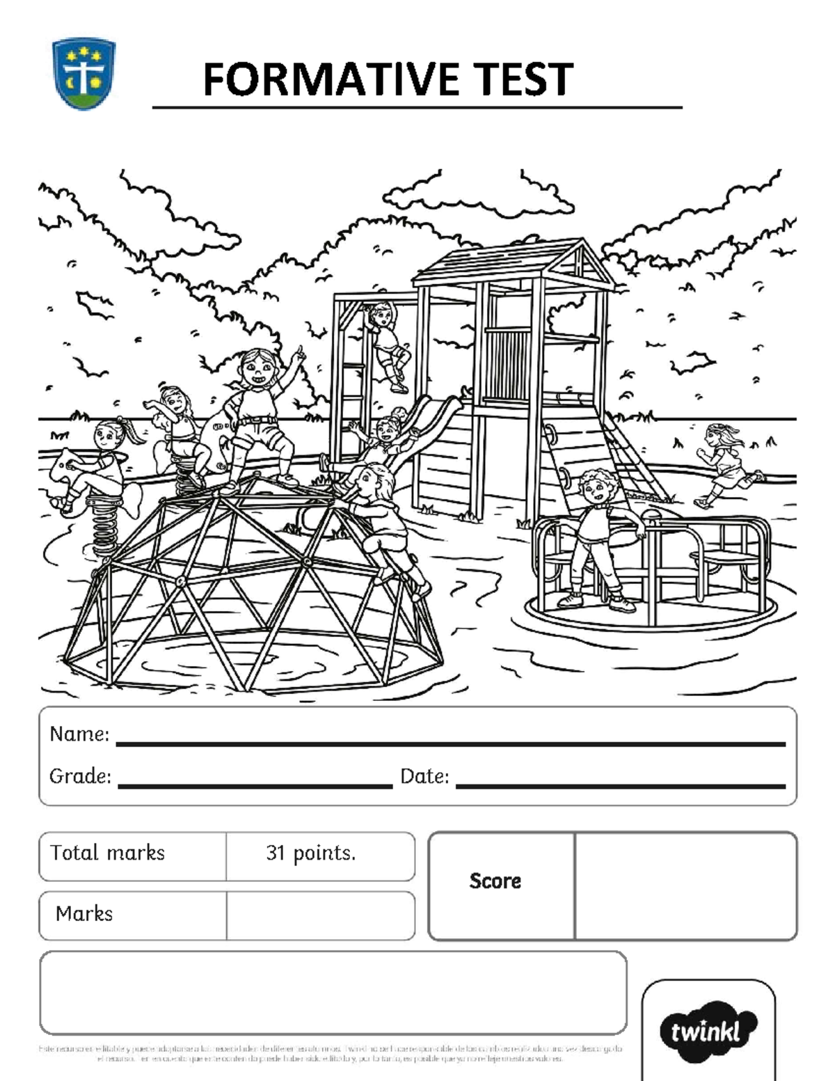 FORMATIVE TEST: Diagnostic Assessment - Liceo Polivalente - Studocu