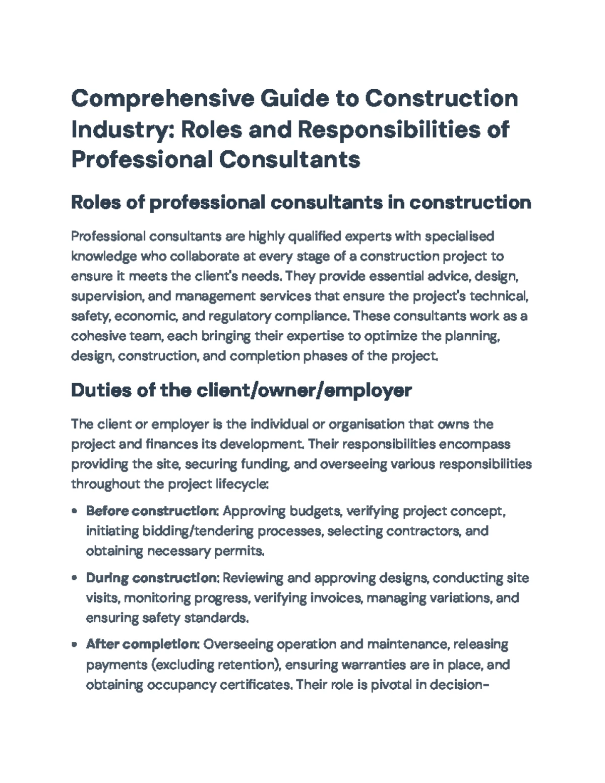 N4 Quantity Surveying Lecturer Guide: A Comprehensive Overview - Studocu