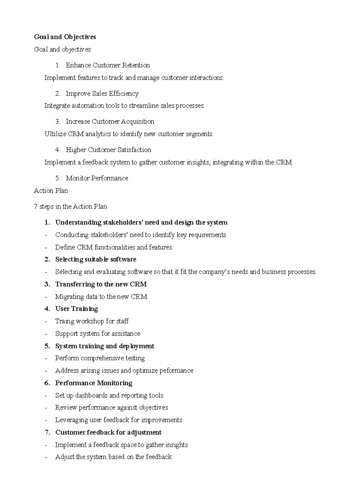 Goal and Objectives - note for essays - Goal and Objectives Goal and ...