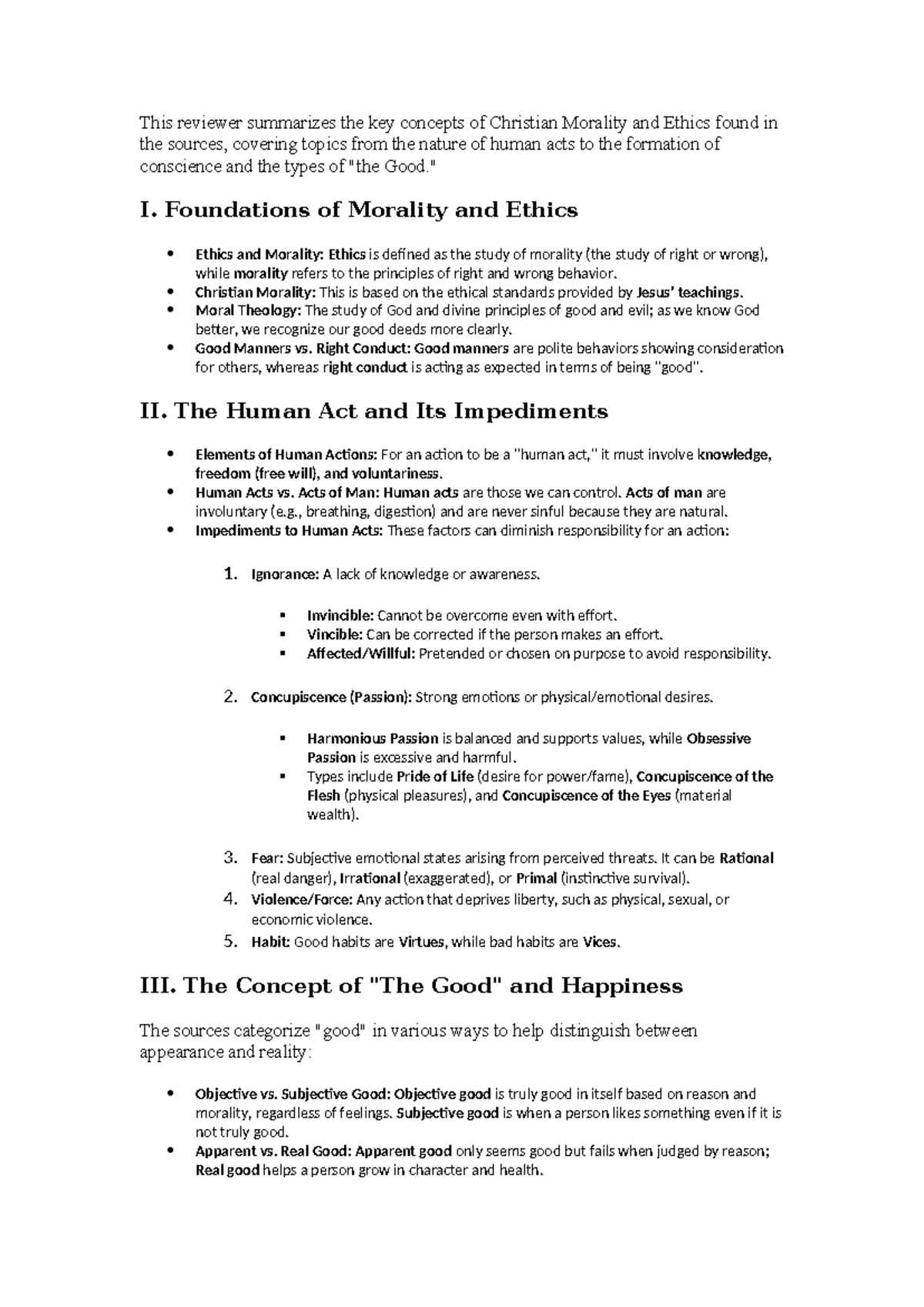 Christian Morality and Ethics Overview: Key Concepts and Foundations ...