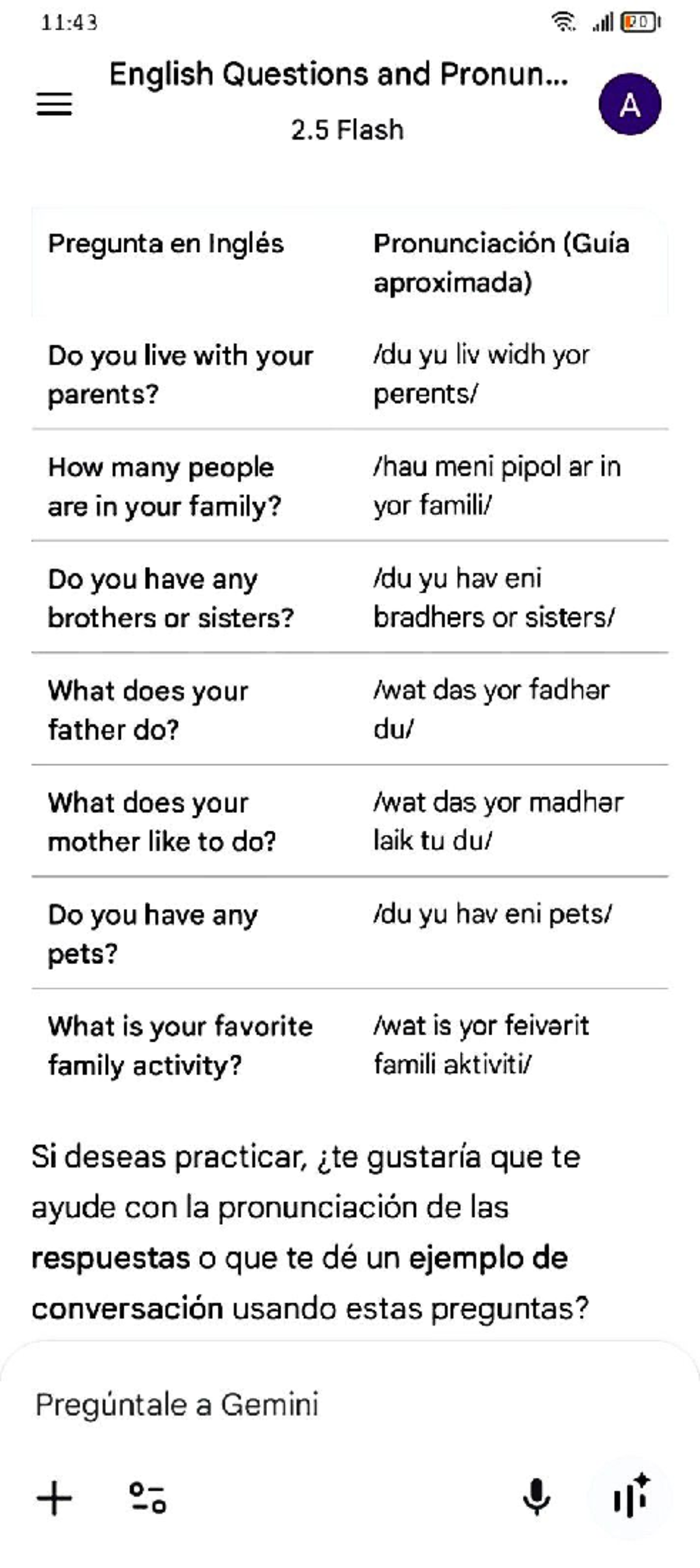 A2.5 English Questions & Pronunciation Guide (Flash) - Studocu
