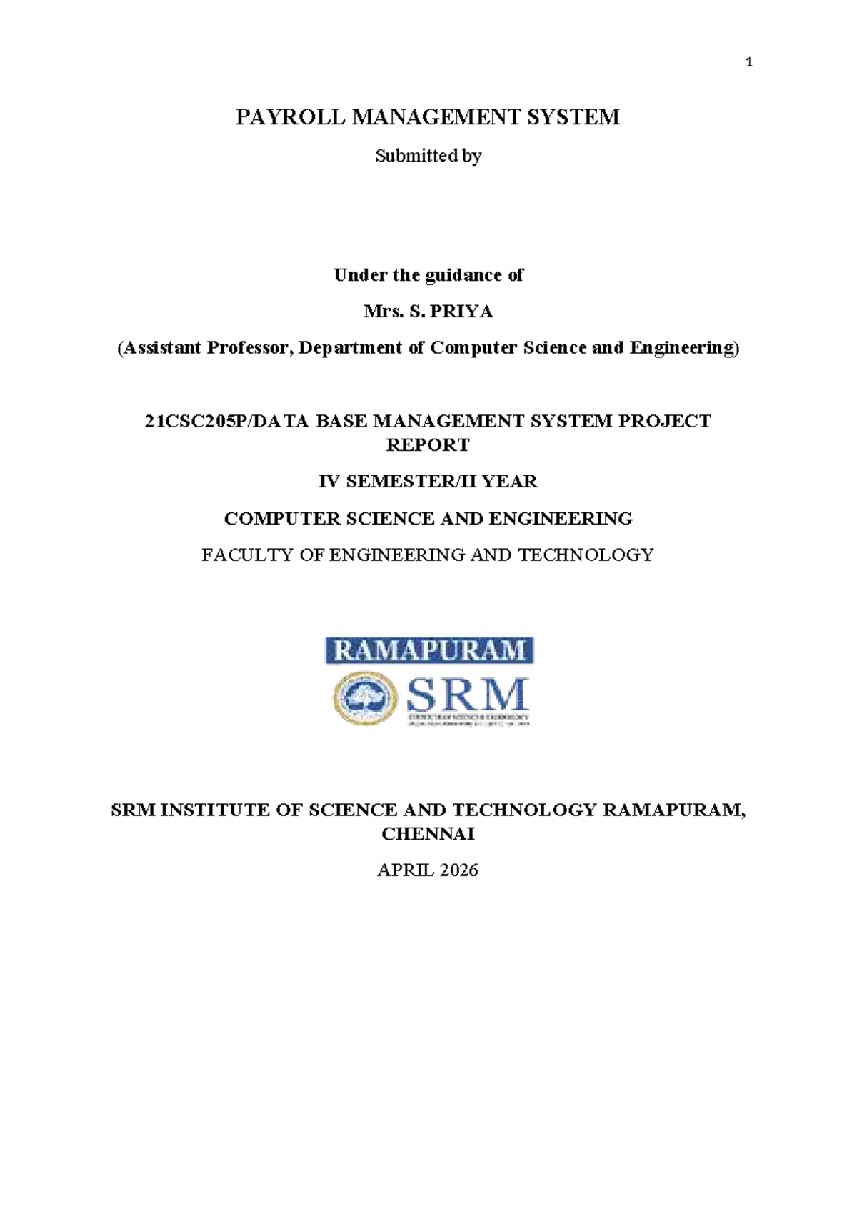 DBMS Project Report: Online Fashion Inventory Management System - Studocu