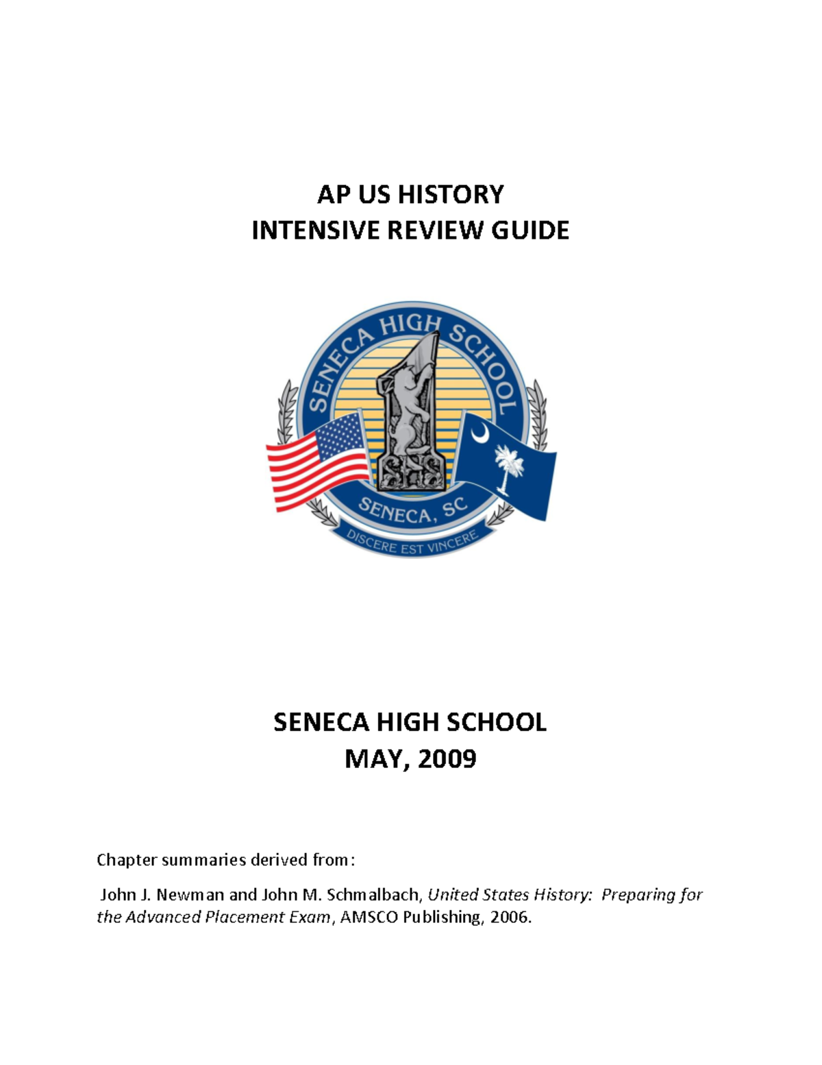 APUSH Intensive Review Guide: Chapter Summaries & Key Concepts - Studocu