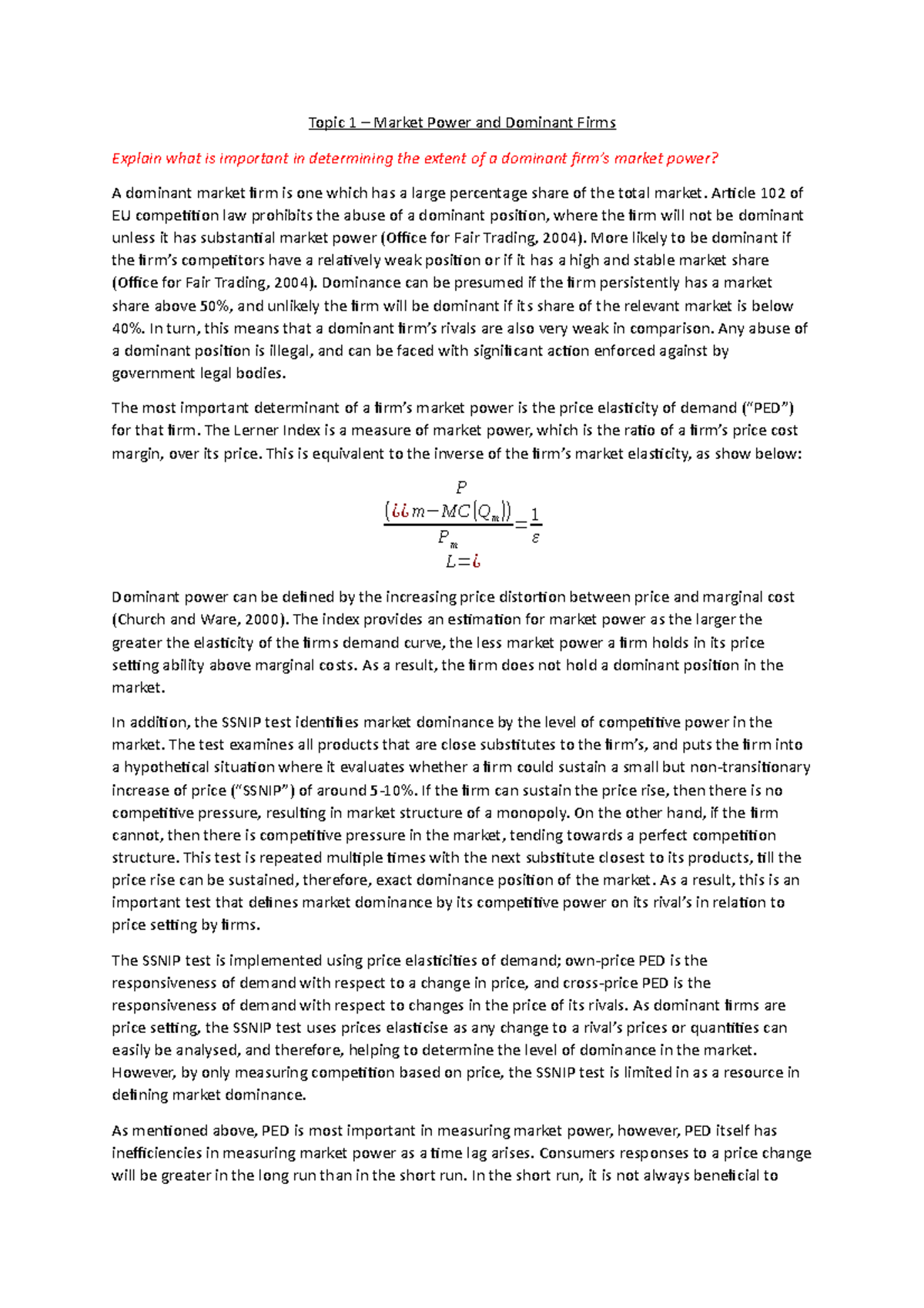 Market Power and Dominance: Understanding Key Determinants in Economics ...