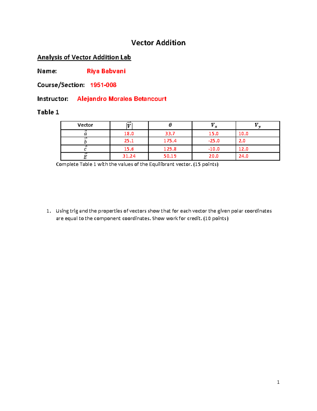 Vector Addition lab Online - Warning: TT: undefined function: 32 Vector Addition Analysis of ...