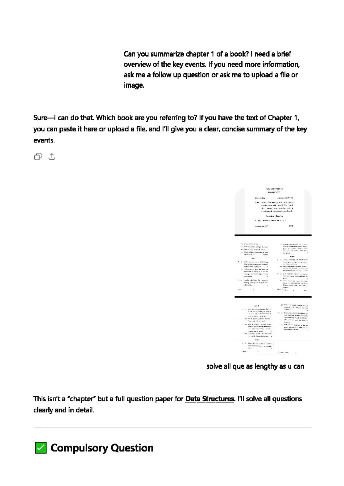DSA 101: Comprehensive Overview of Data Structures - Old Exam Paper ...