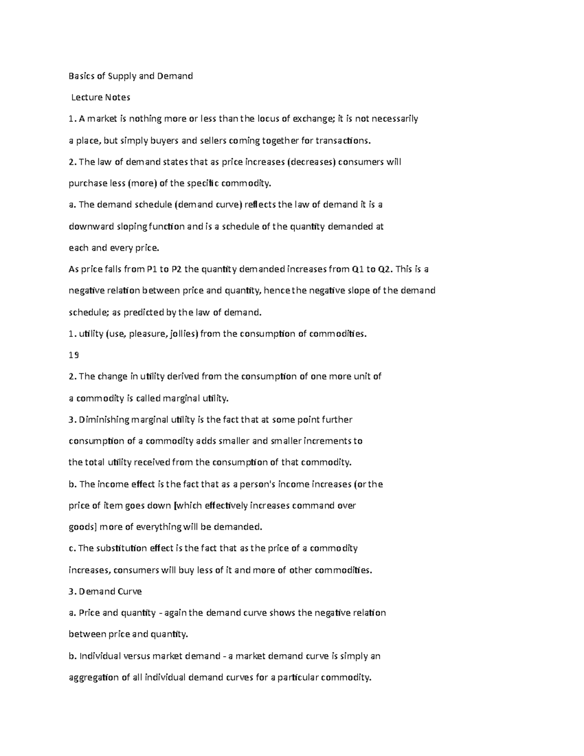 Micro 4 - Basics of Supply and Demand - Basics of Supply and Demand ...