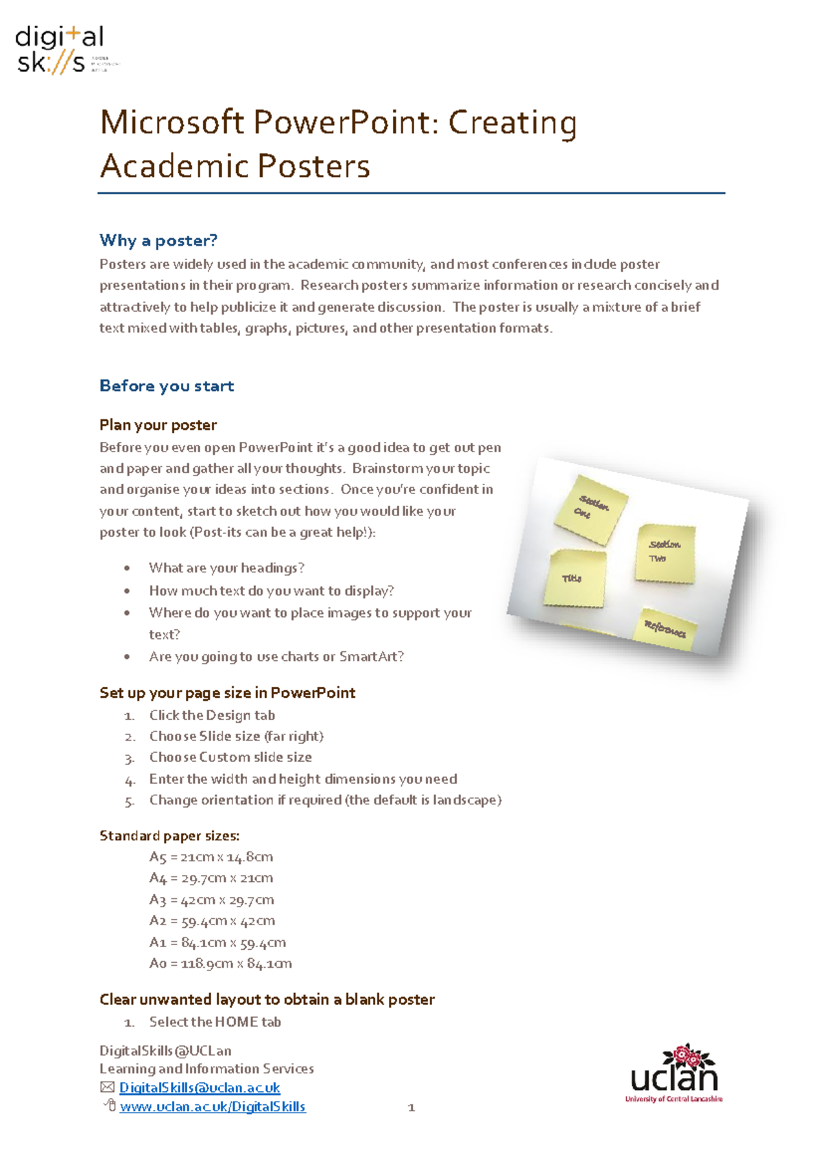 Creating Effective Academic Posters using PPT: A Guide - Studocu