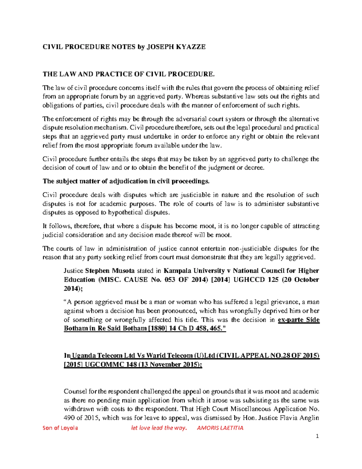 ECMIS Filing Procedures: A Comprehensive Guide for Advocates - Studocu