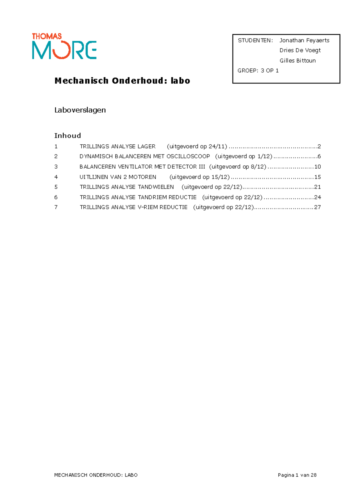 portfolie-verslagen mech ond - Warning: TT: undefined function: 32 ...