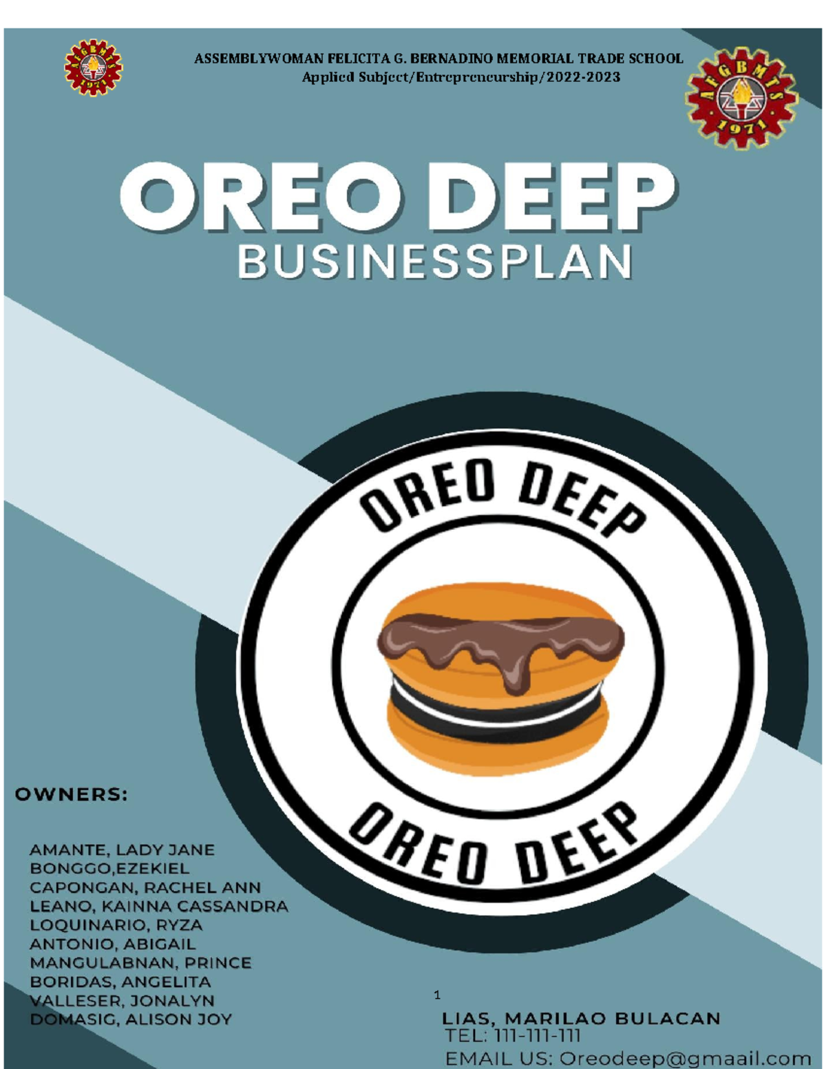 Business Plan 12 ABM6 Group 3 Chapter 1 5 - Applied Subject ...