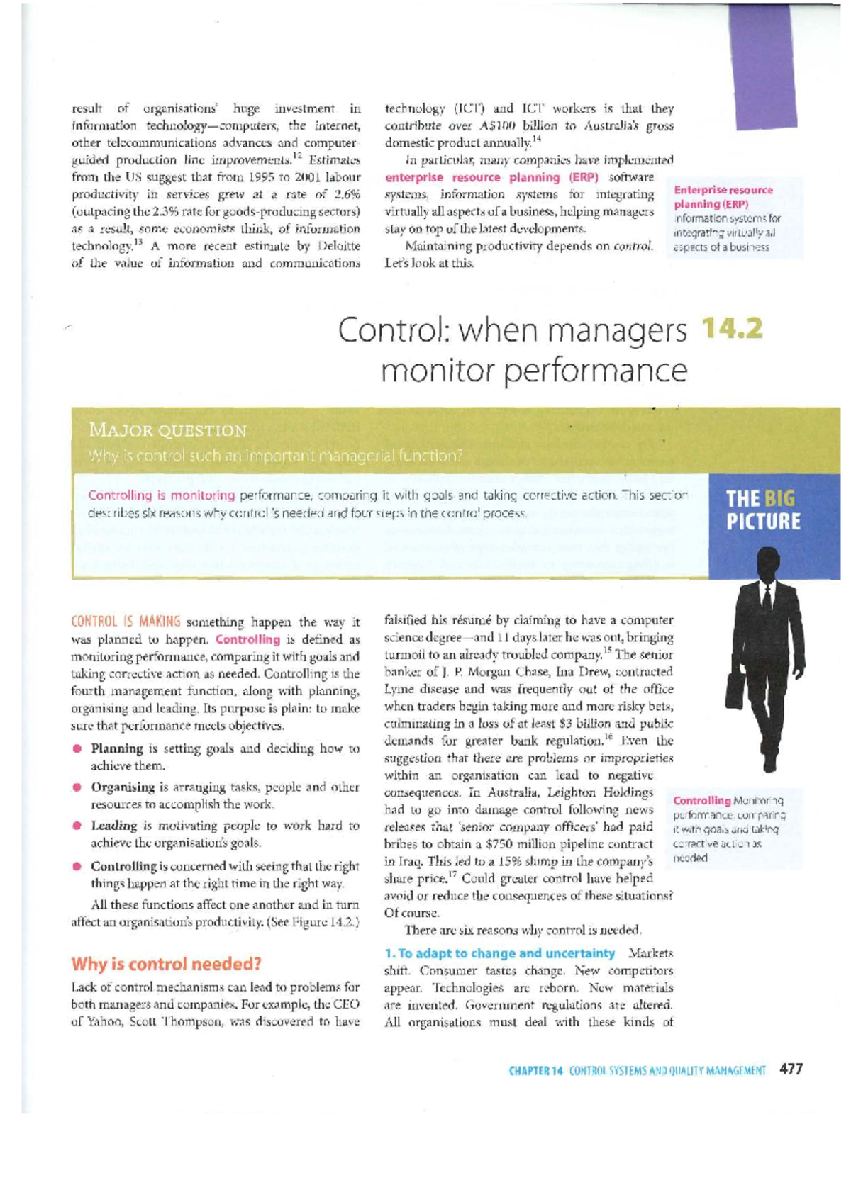 Management (MGT) Chapter 14: Control Systems and Quality Management ...