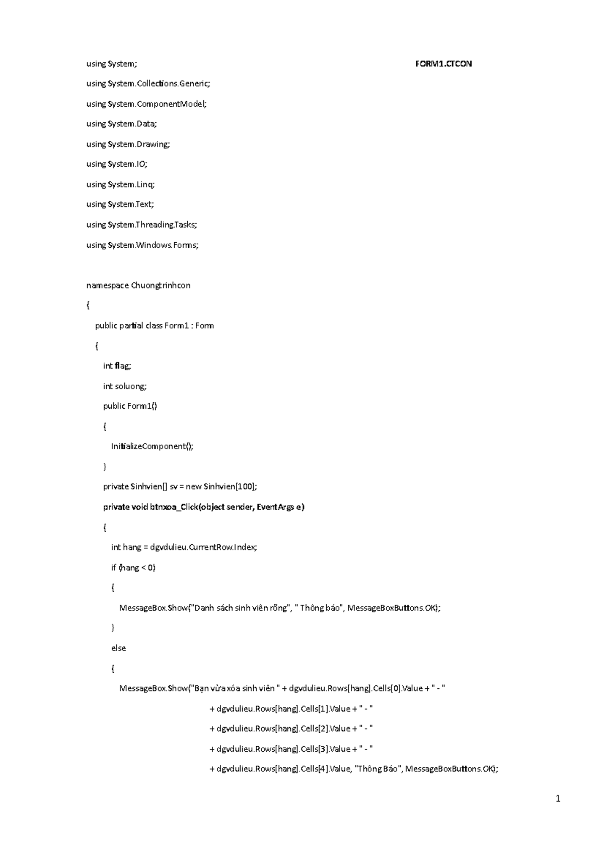 CTC - ctc - using System; FORM1 using System.Collections; using System ...