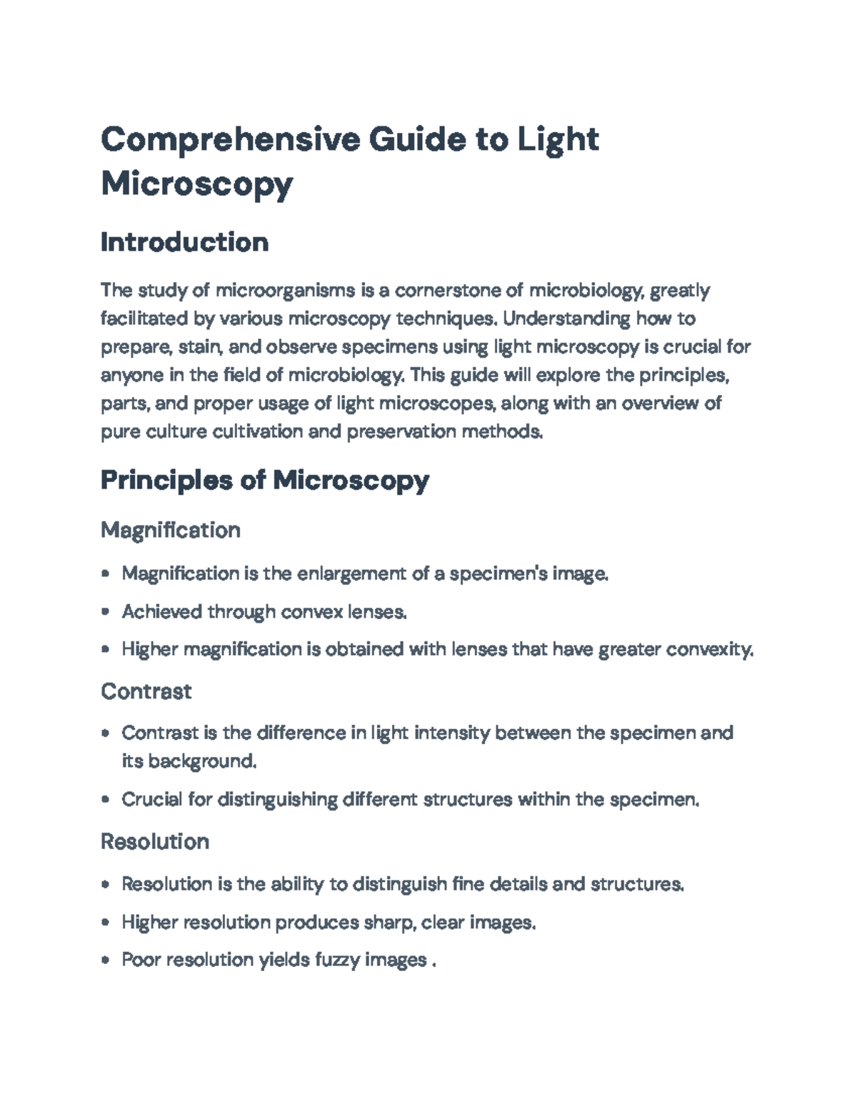 Light Microscopy Techniques: A Comprehensive Guide for Microbiology ...