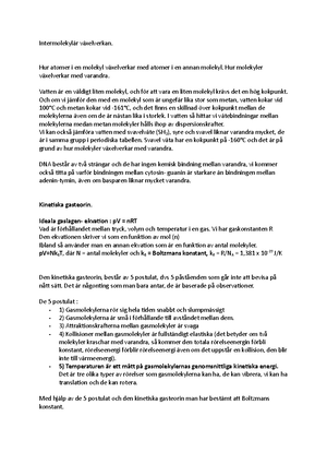 Lösningars egenskaper - Lösningar – en lösning är en homogen blandning ...