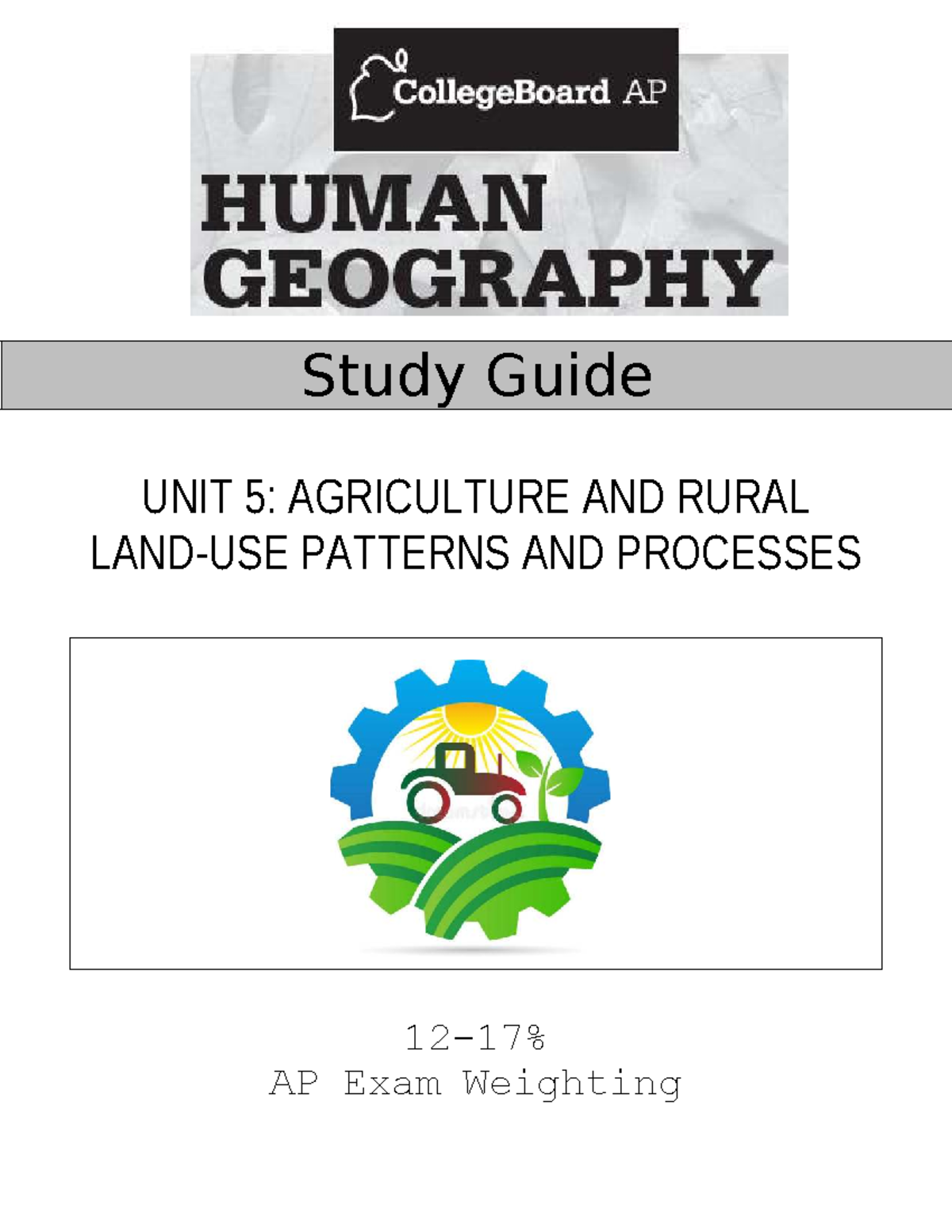 Study Guide: UNIT 5 - Agriculture & Rural Patterns AP Exam Insights ...