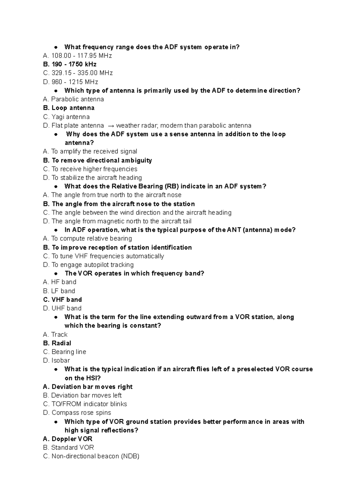 ADF System Operation and Antenna Types: Key Concepts and Frequencies ...