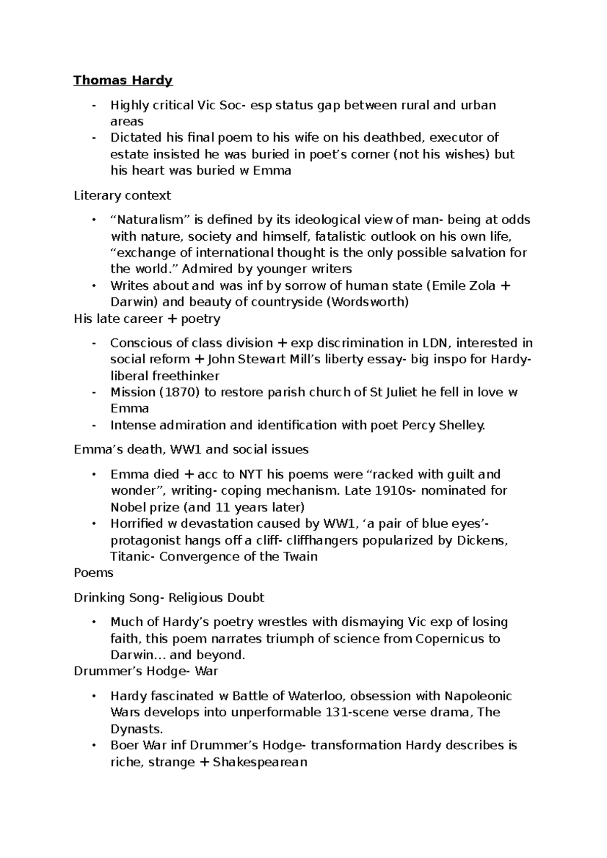 Context Presentations: Literary Context Analysis (ENG 101) - Studocu