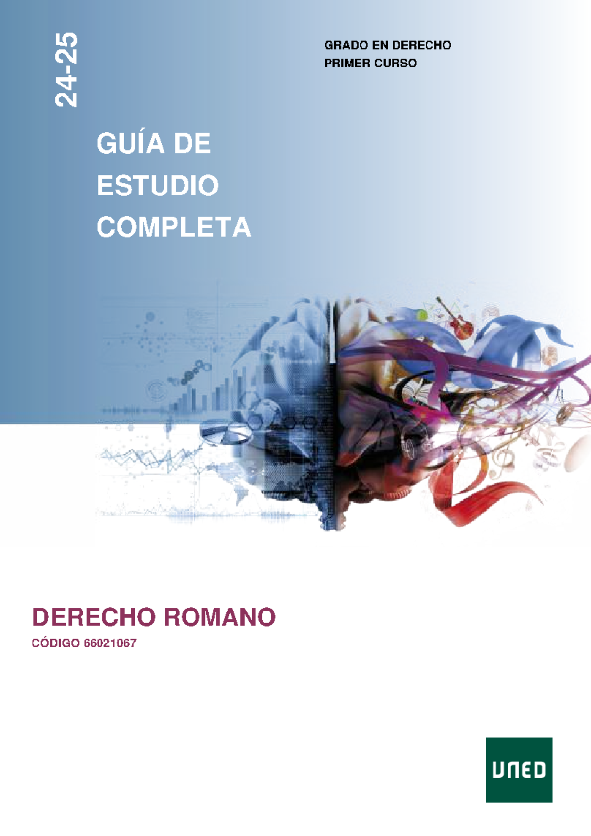 Guía de Estudio Completa de Derecho Romano - Código 66021067 - Studocu