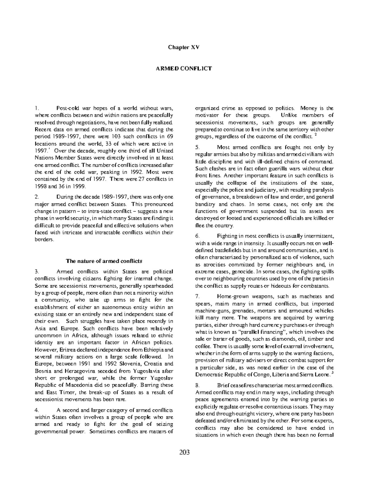 15 Armed Conflict - Overview and Key Insights - Studocu