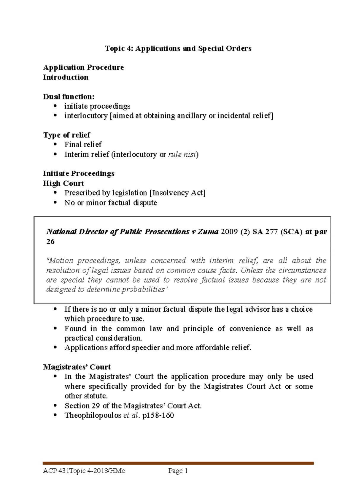Magistrates’ Court Example Simple Summons MC for Johannesburg Case ...