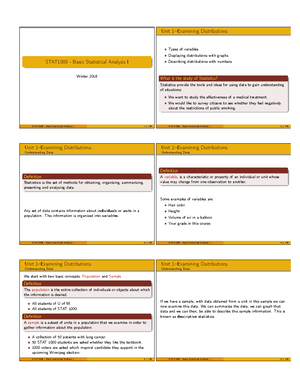 STAT 1000 D01 Syllabus Winter 2025 - STAT 1000 Section D Basic Statistical Analysis 1 Winter ...