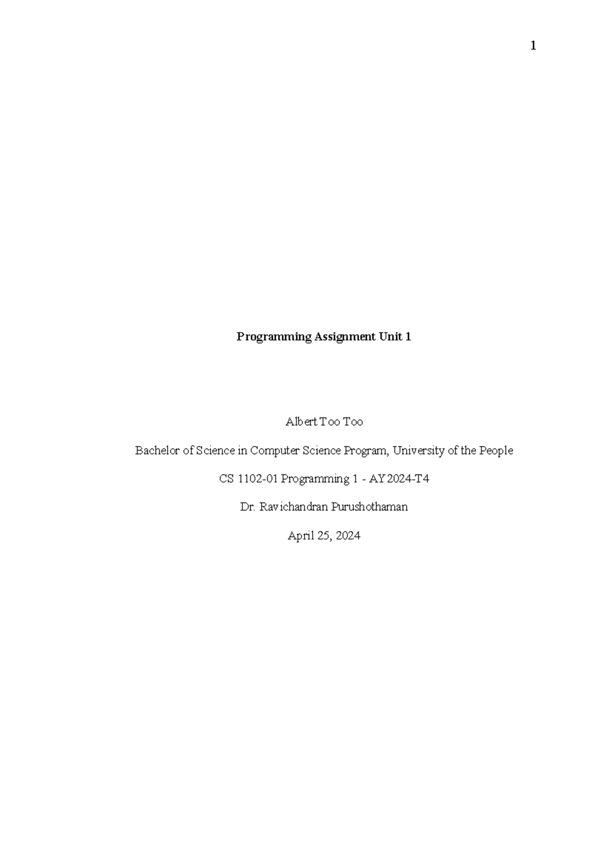 CS Programming 1: Programming Assignment Unit 2 - Library System Code ...