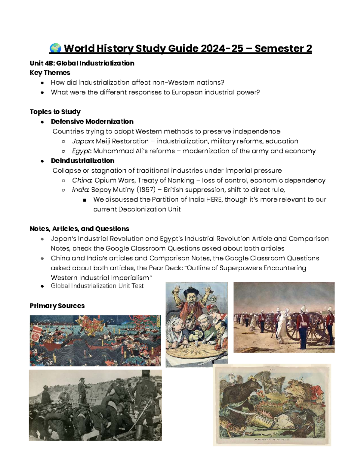 🌍 World History Study Guide: Key Themes & Topics for 2024-25 Sem 2 ...
