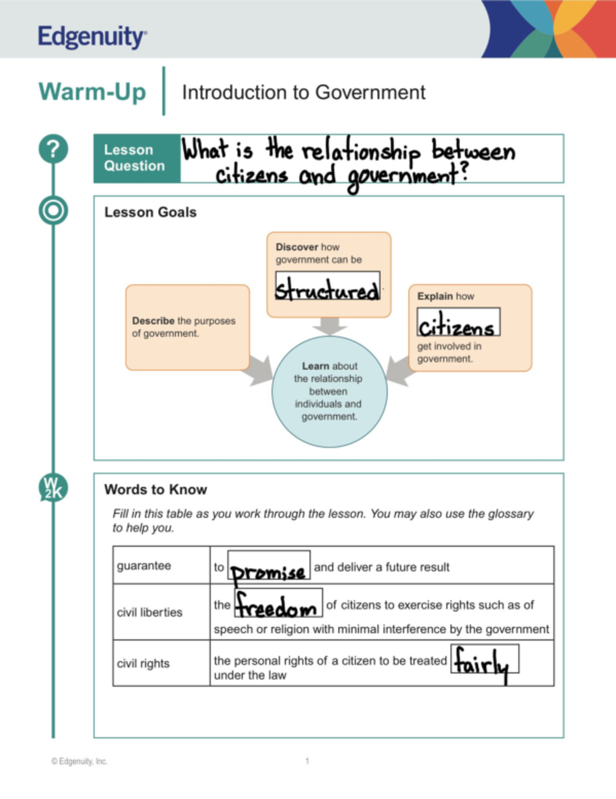 Introduction to Government 1 - Studocu