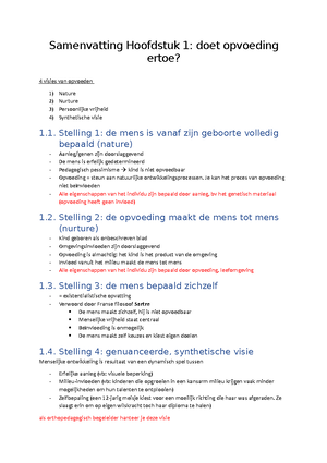 Pedagogiek H3 Balansmodel Bakker - Het balansmodel van Bakker Bakker ...