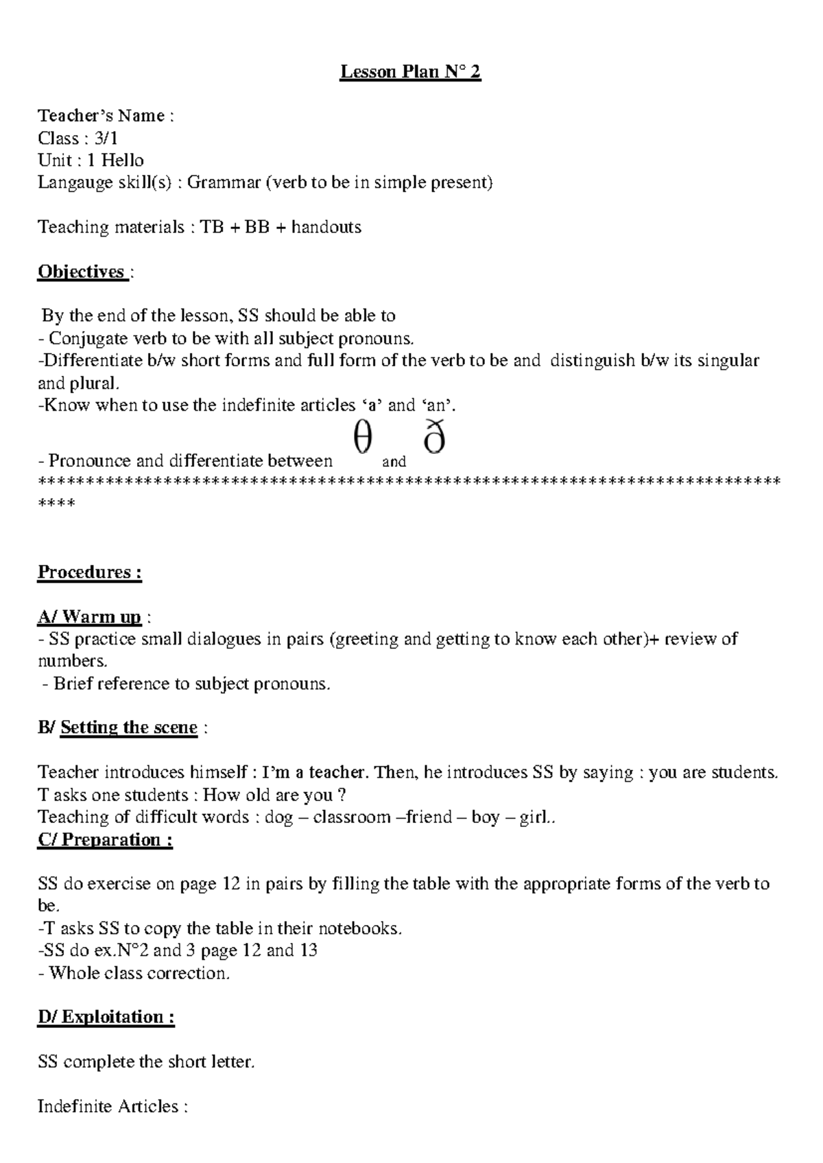 Lesson Plans for 9th Grade - Focus on Grammar and Communication Skills ...