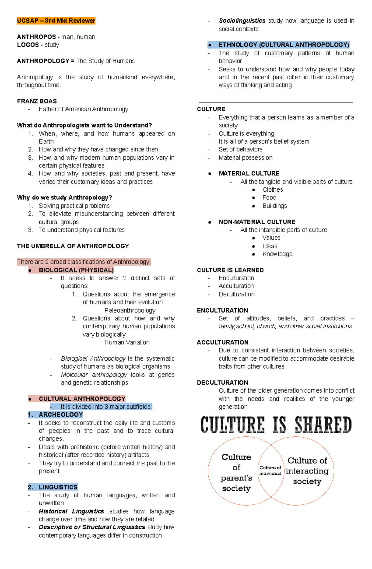 Reviewerrrrr itooooooo - UCSAP – 3rd Mid Reviewer ANTHROPOS - man ...
