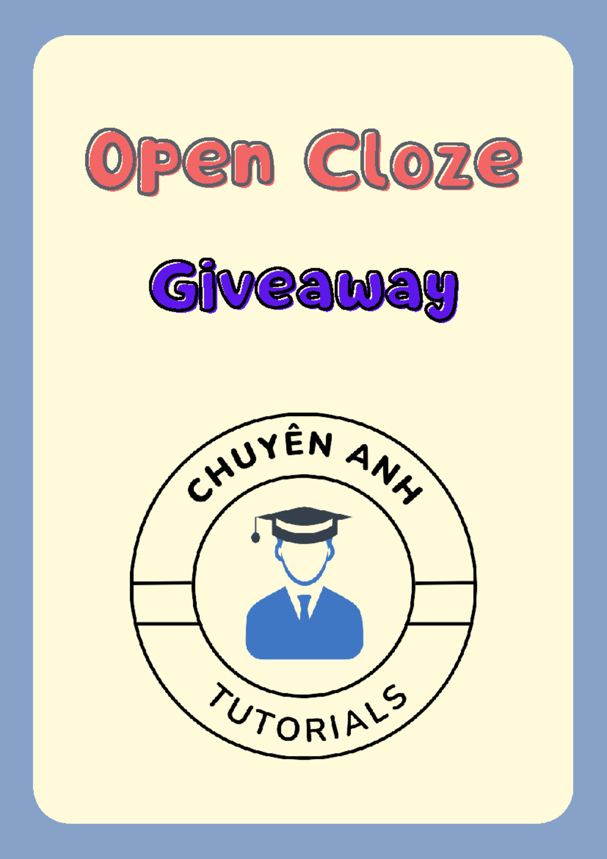 OPEN Cloze Study Set - Vocabulary Practice for ESL Students - Studocu