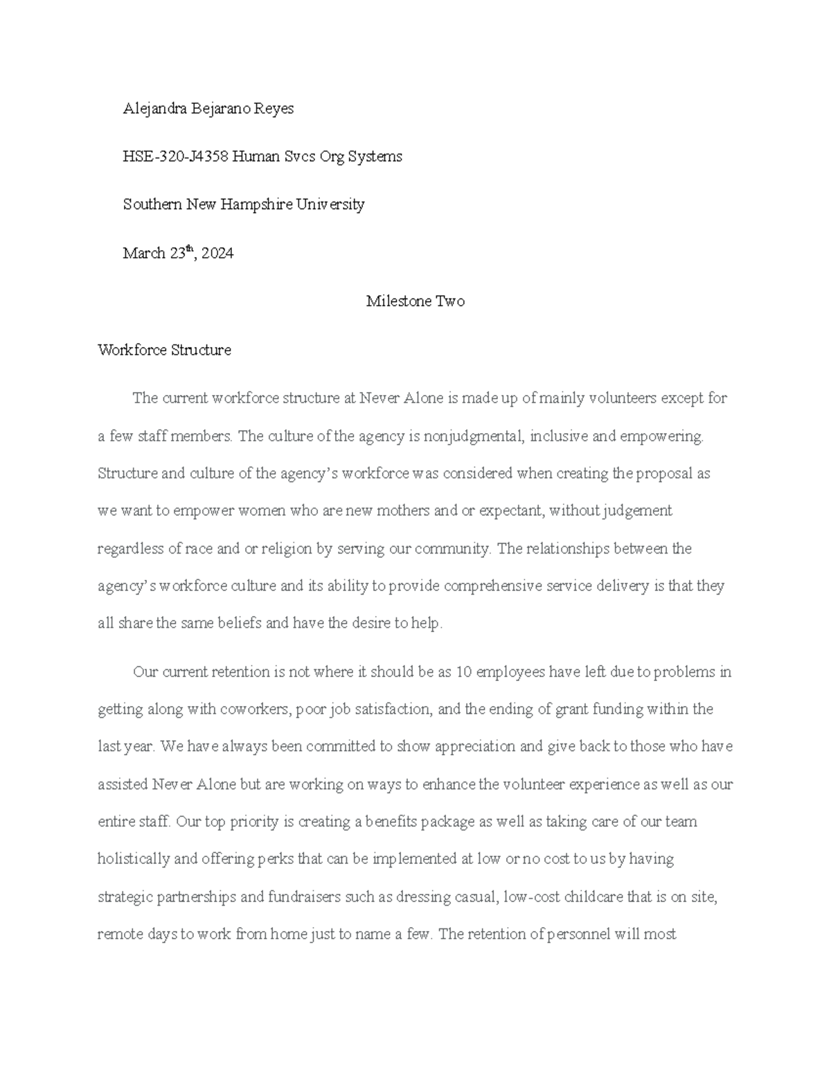 HSE-320-J4358 Final Project Milestone 2: Workforce Structure Proposal ...