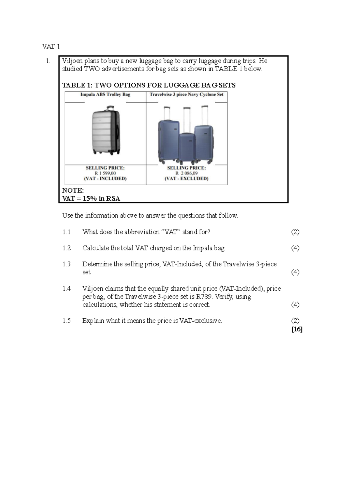 VAT ENG W - Class Notes on Value Added Tax (VAT) Calculations - Studocu