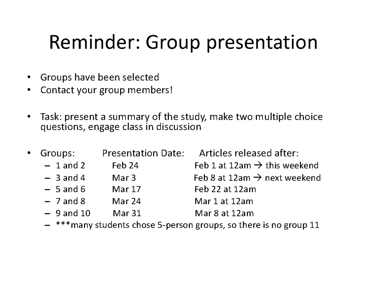 PSY323Week4theoriesgenddev PDF - Reminder: Group presentation • Groups ...