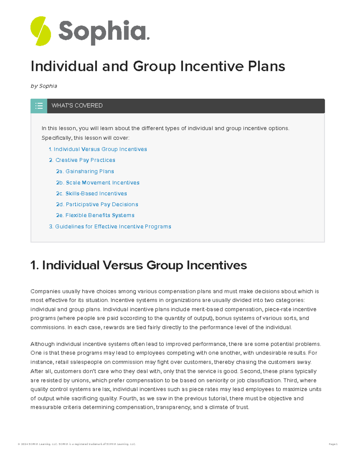 Individual and Group Incentive Plans: Creative Compensation Strategies ...