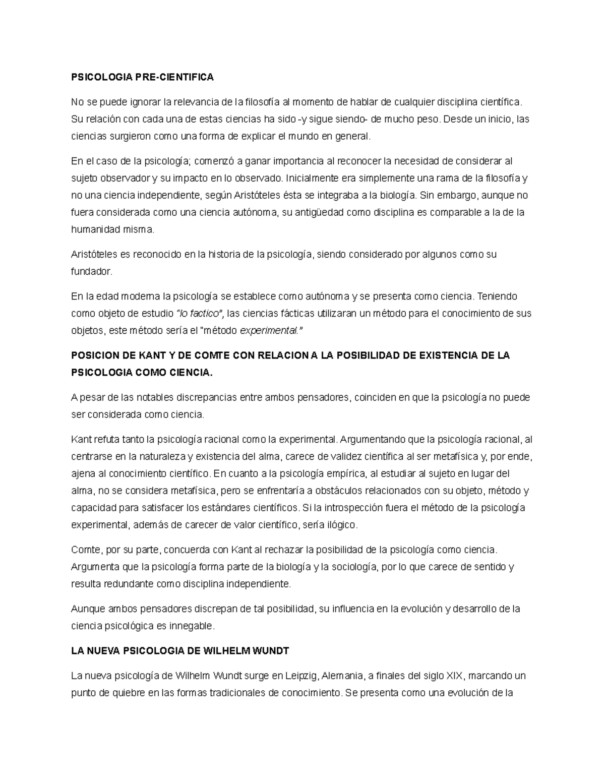 Psicología Pre-Científica y Estructuralismo: Un Análisis Detallado ...