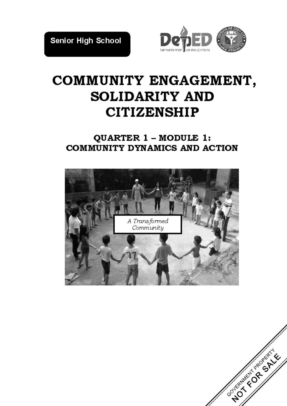 Community-Engagement- Module-1 - Senior High School COMMUNITY ...