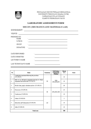 Lab Report Experiment 8 : Crank and Slider Mechanism - UNIVERSITI TEKNOLOGI MARA PULAU PINANG ...