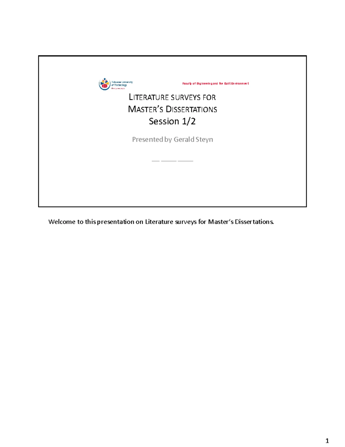 Research Methodology UNIT 1 Assessment TEST 1 Question Paper ...